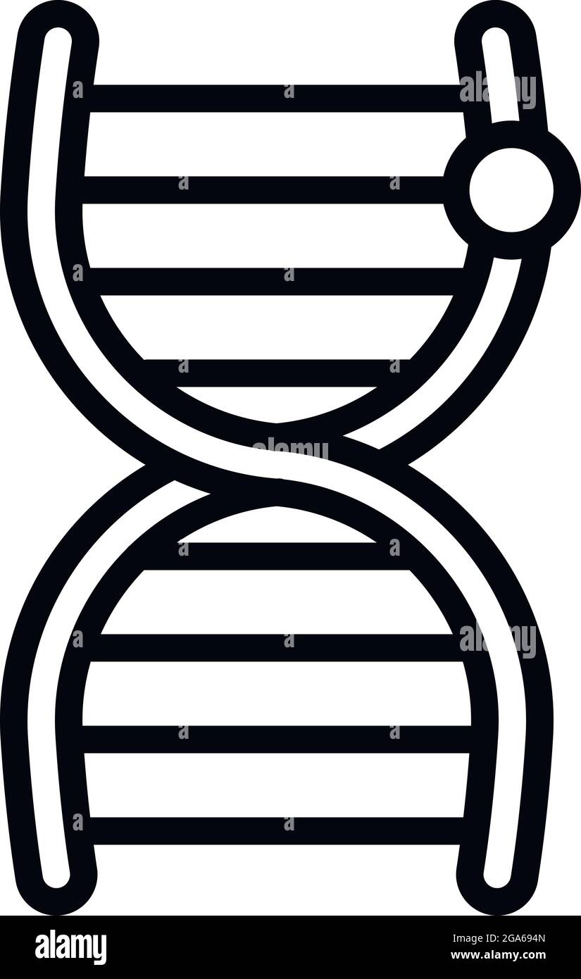 Forensic laboratory dna research icon. Outline forensic laboratory dna ...