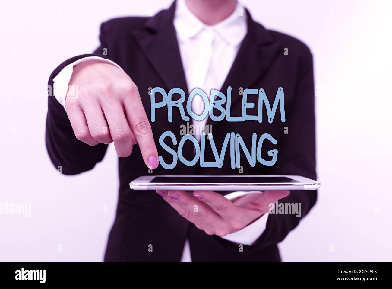 Conceptual display Problem Solving. Business overview process of ...