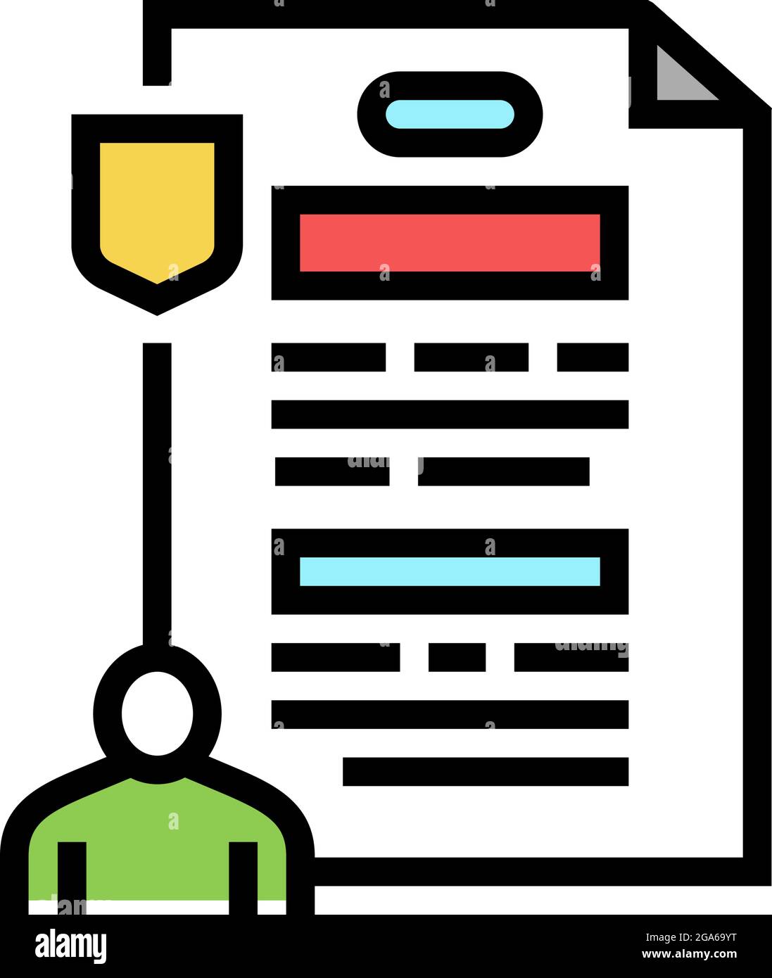 safety engineering color icon vector illustration Stock Vector Image ...