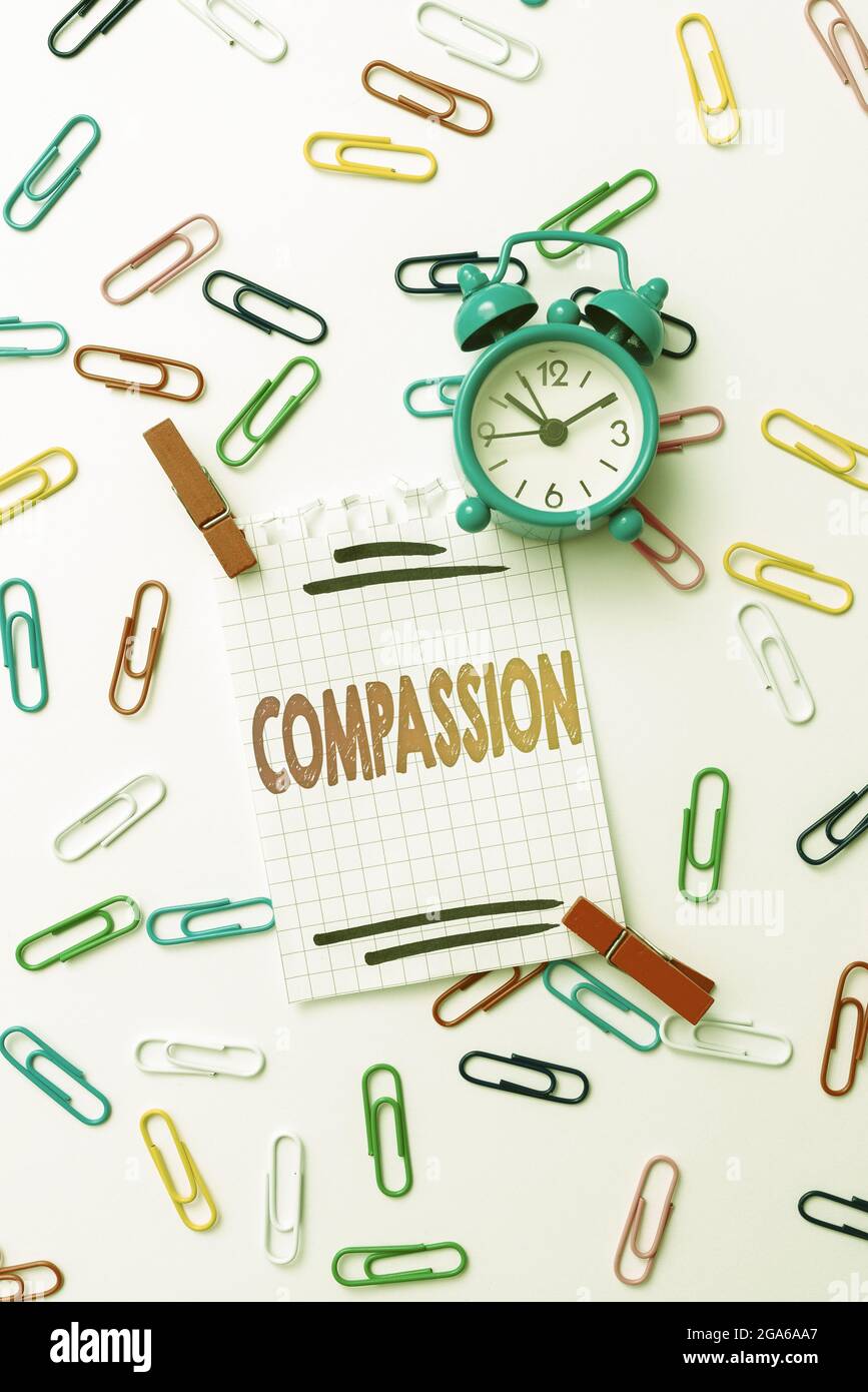 Handwriting text Compassion. Internet Concept empathy and concern for ...