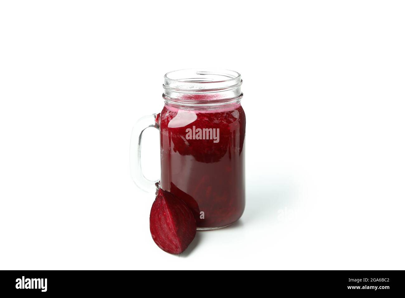 Fresh beetroot smoothie isolated on white background Stock Photo - Alamy