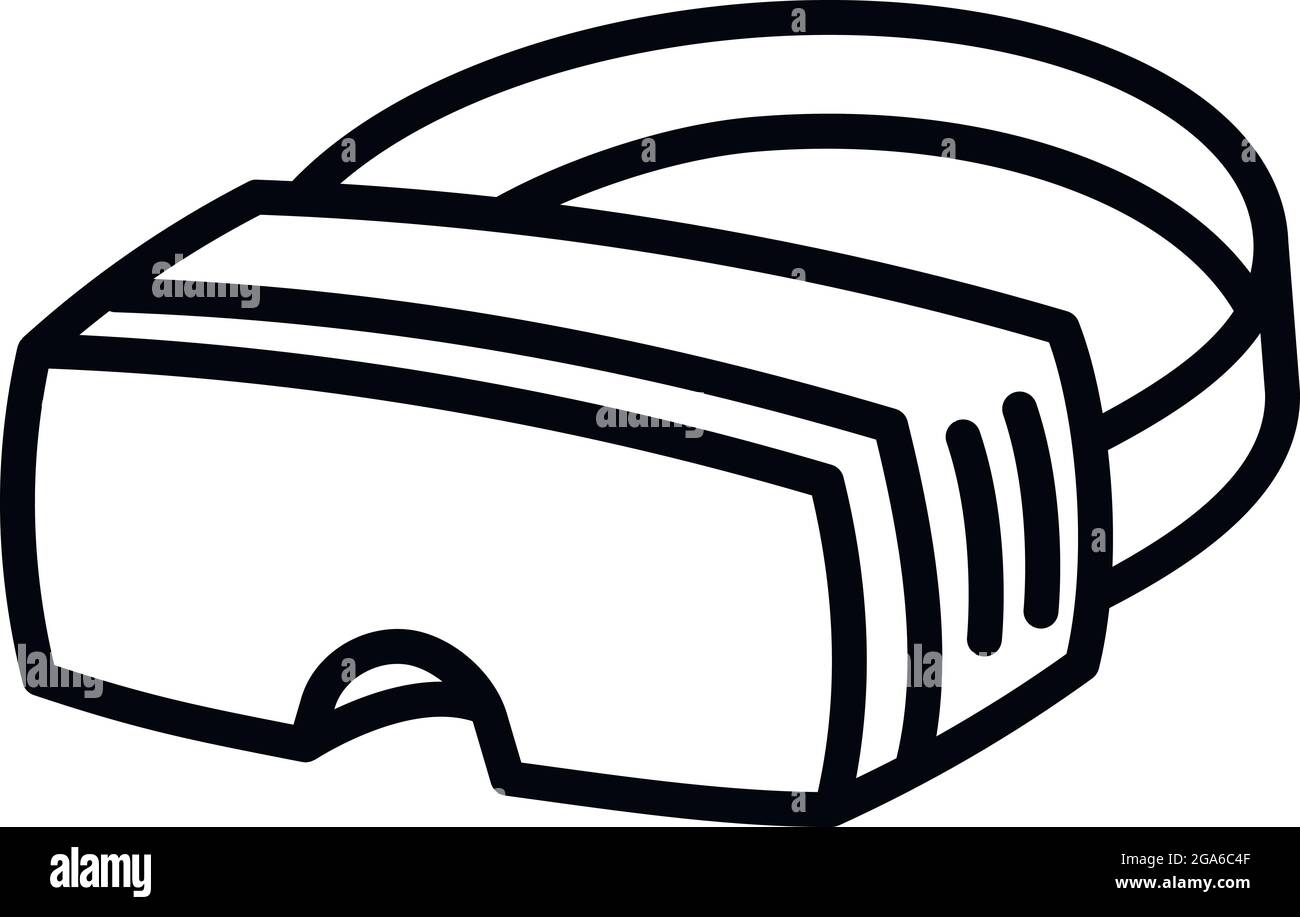 Vr goggles icon. Outline vr goggles vector icon for web design isolated ...