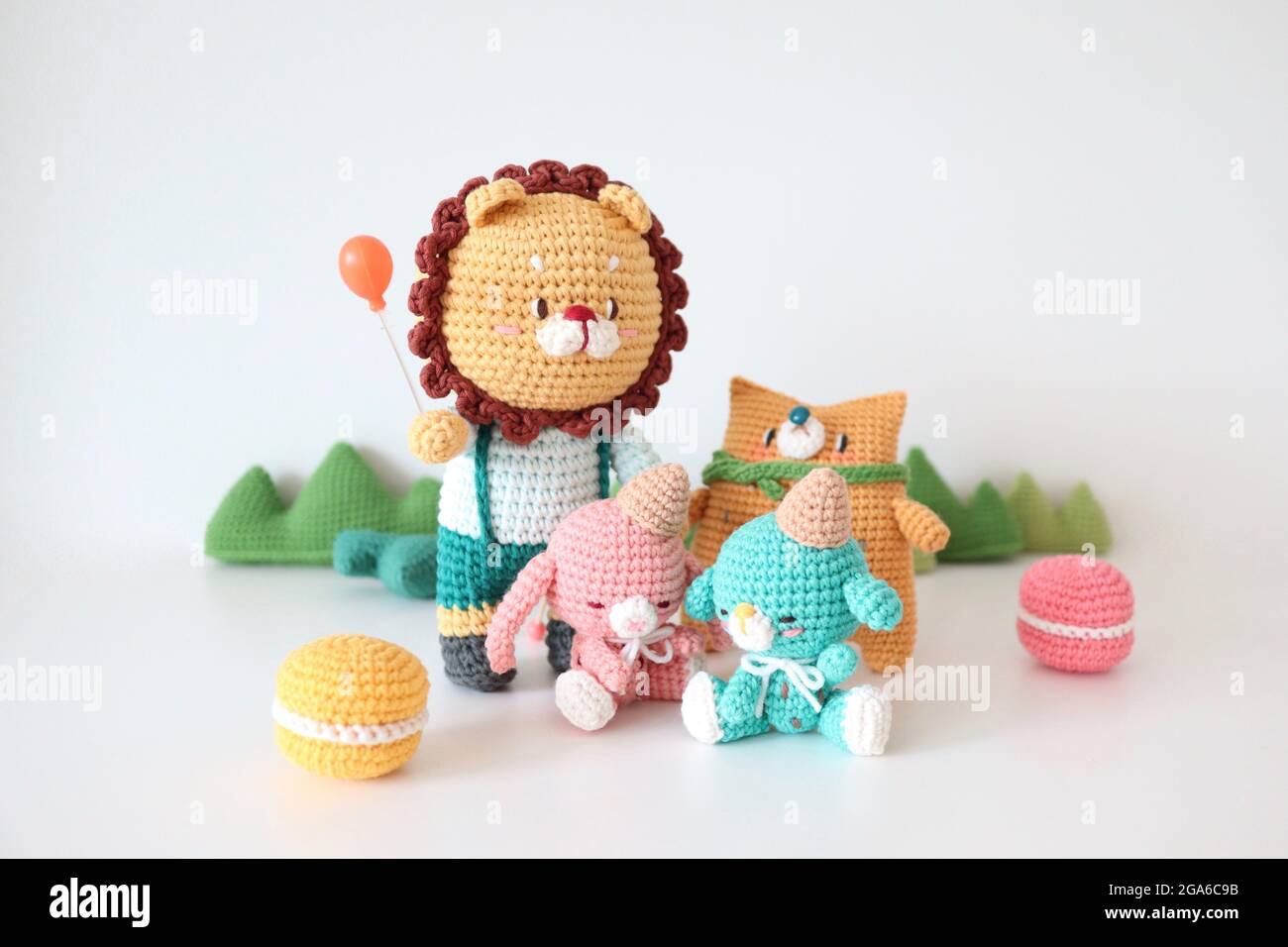 Handmade dolls in shape animals Stock Photo - Alamy