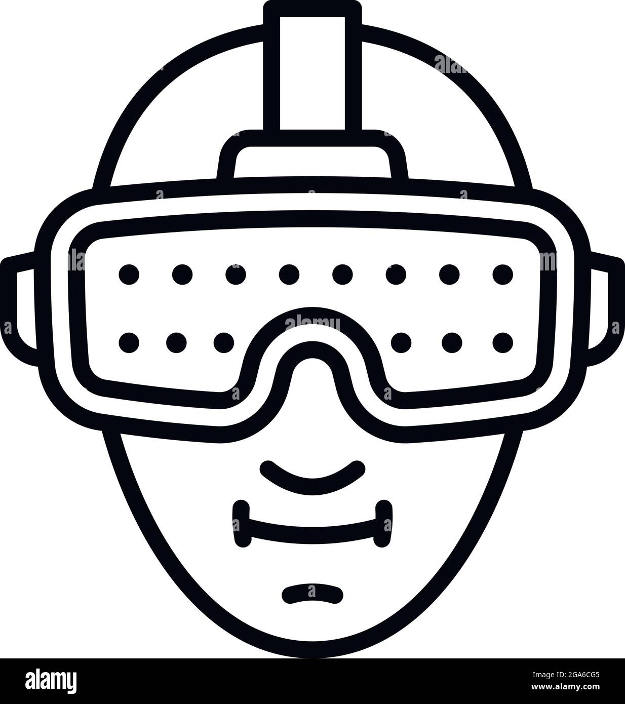 3d game simulation icon. Outline 3d game simulation vector icon for web ...