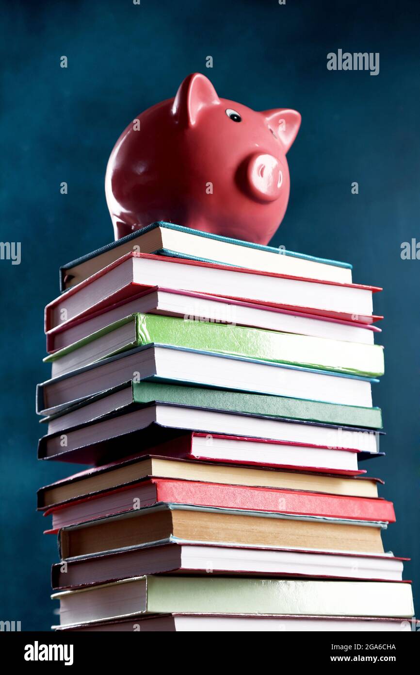 Concept accumulation of knowledge on blackboard background Stock Photo ...