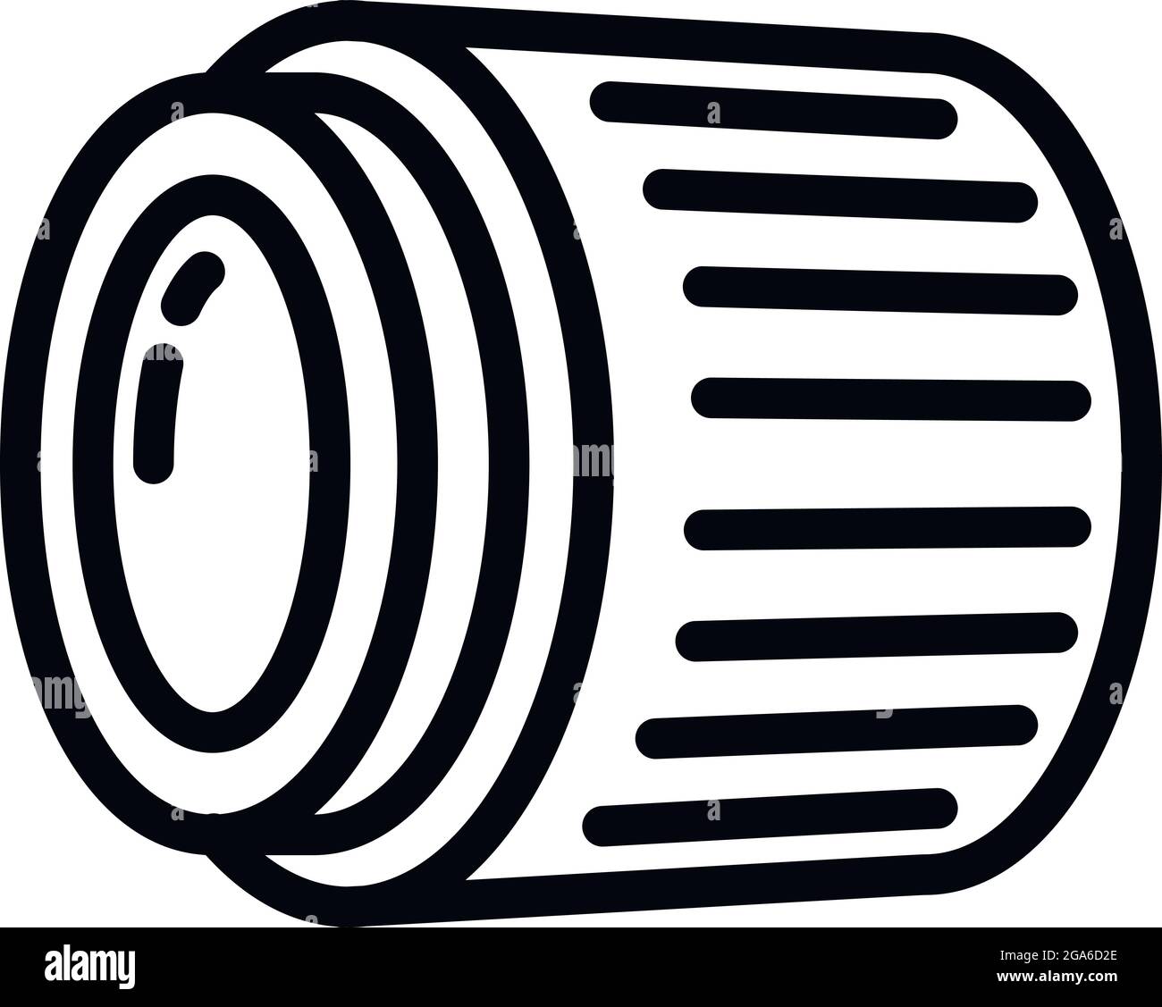 Camera lens icon. Outline camera lens vector icon for web design ...