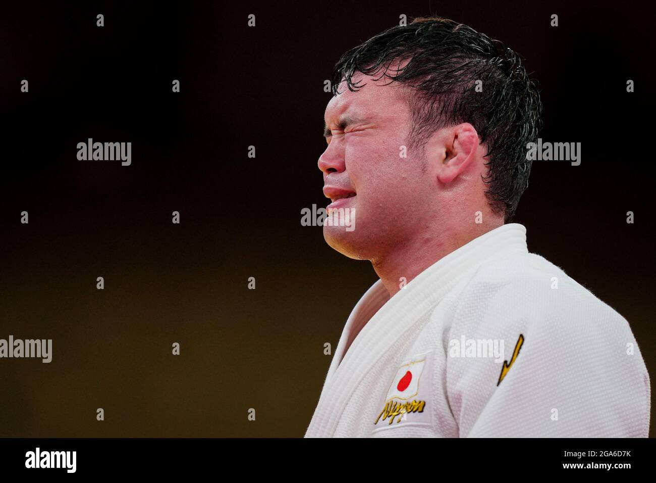 TOKYO, JAPAN - JULY 29: Aaron Wolf of Japan after he won gold after the ...