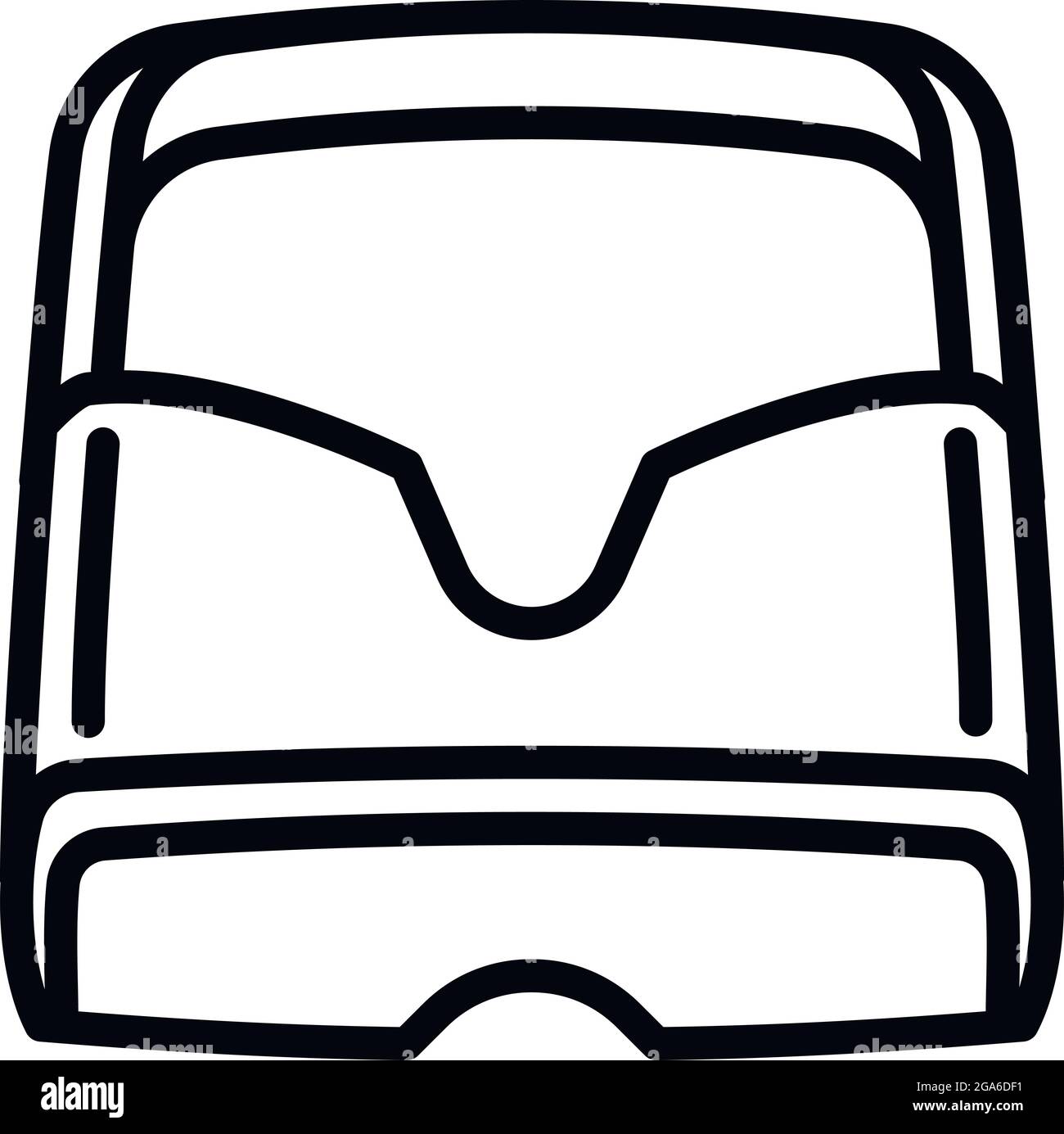 Stereoscopic game goggles icon. Outline stereoscopic game goggles ...