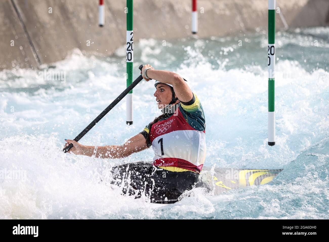 Tokyo, Japan. 29th July, 2021. Jessica Fox of Australia competes during ...