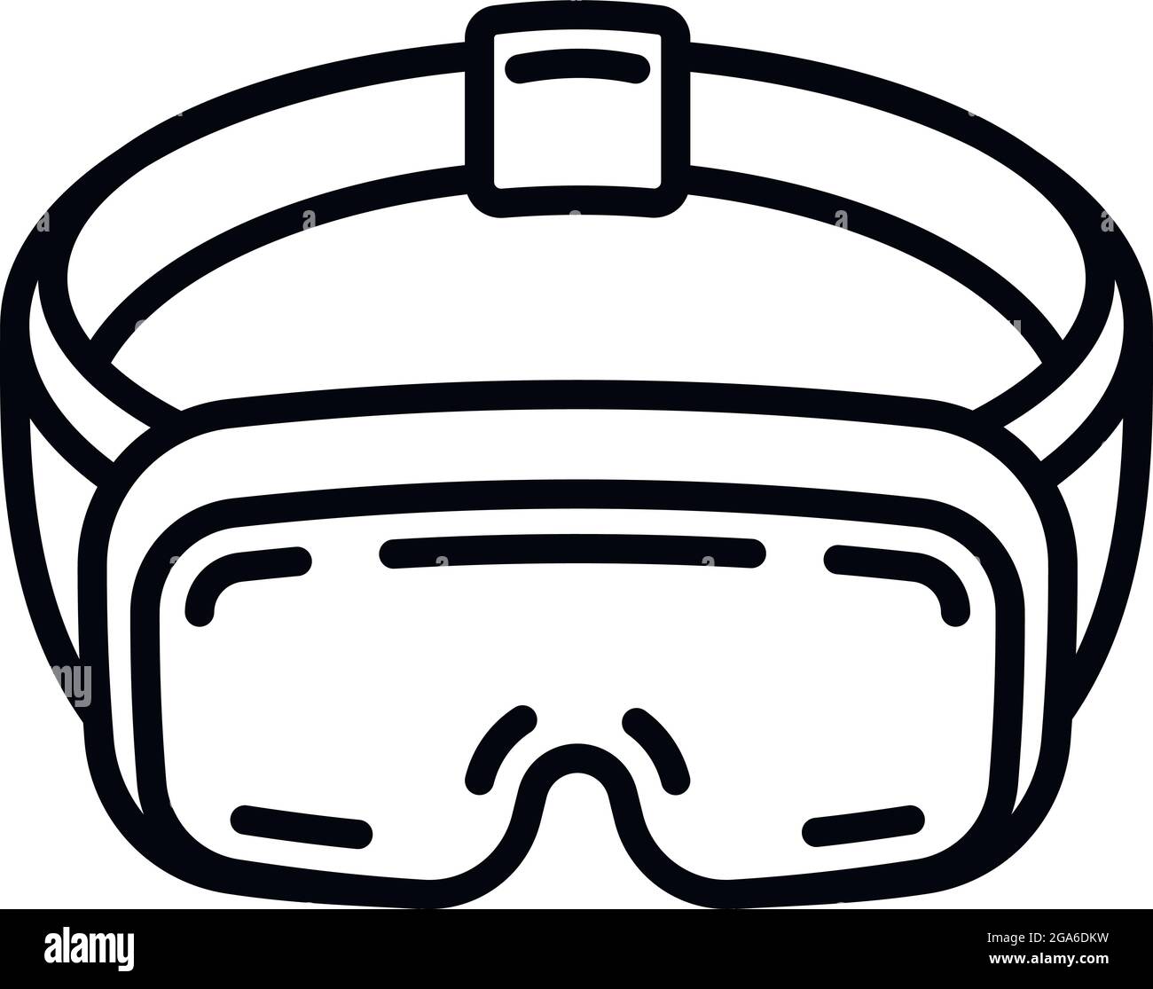 360 vr goggles icon. Outline 360 vr goggles vector icon for web design ...