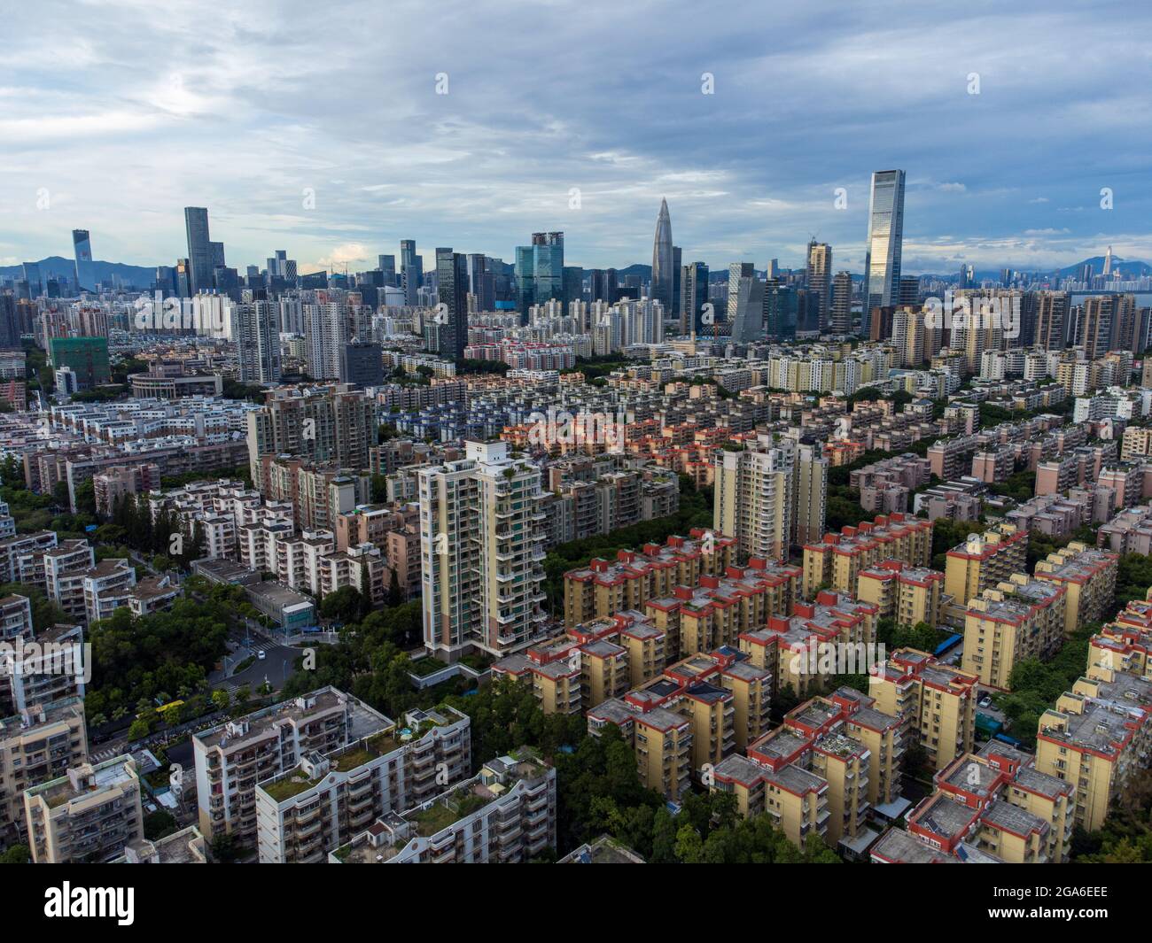 Cityscape of Shekou in Shenzhen, Guangdong Province, China Stock Photo ...