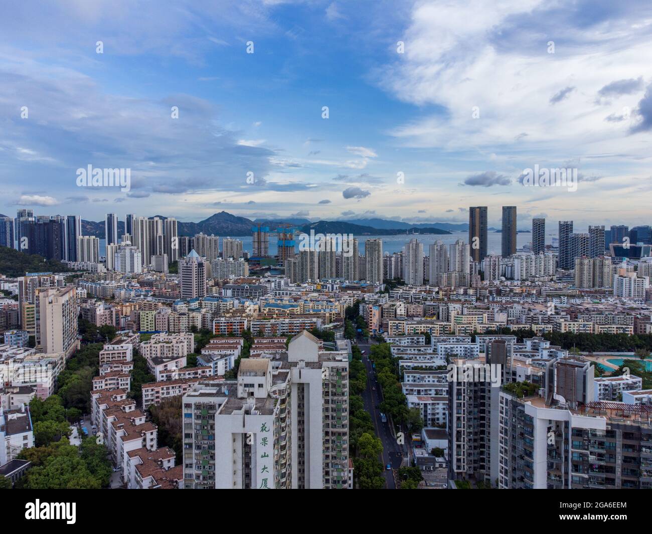 Cityscape of Shekou in Shenzhen, Guangdong Province, China Stock Photo ...