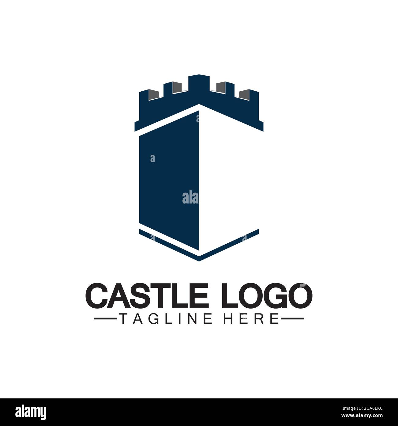 Castle Logo symbol vector illustration design template Stock Vector ...