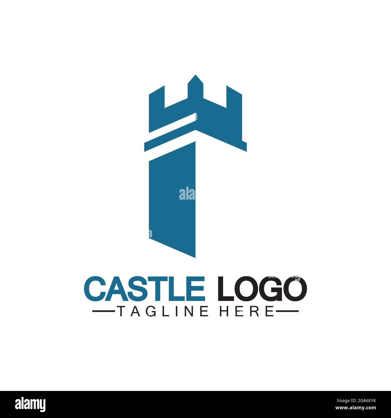 Castle Logo symbol vector illustration design template Stock Vector ...