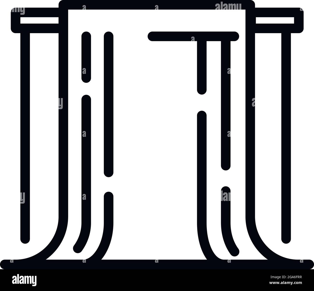 Studio wall paper icon. Outline studio wall paper vector icon for web ...