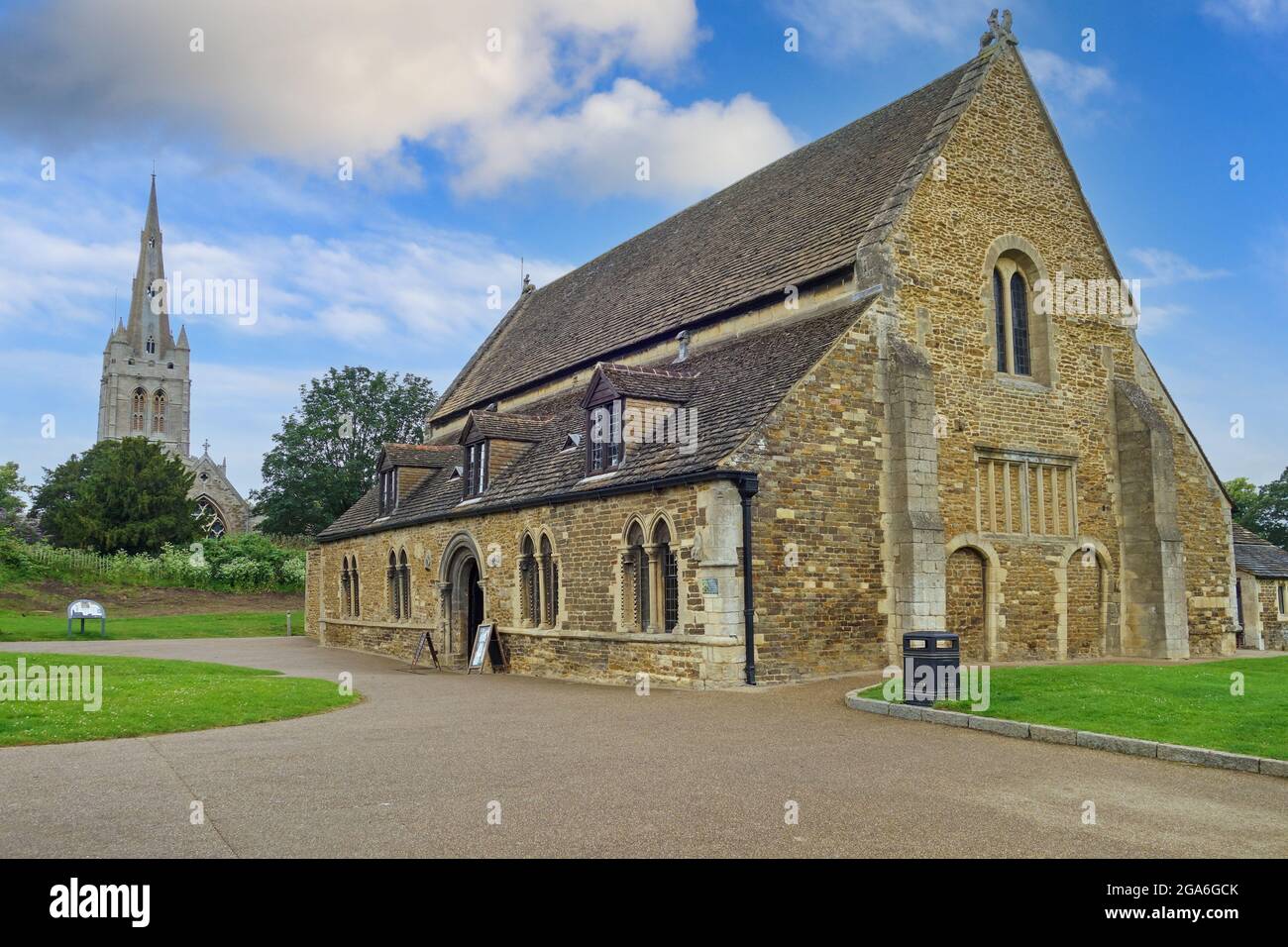The Historic Manor House of Oakham Castle with All Saints' Church in ...