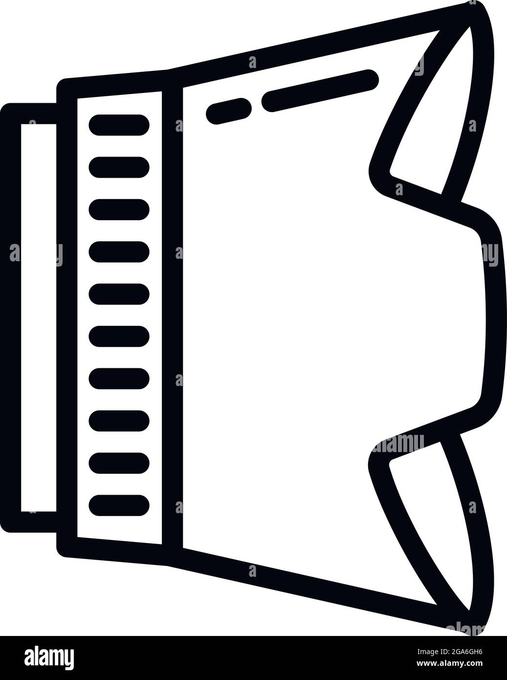 Plastic lens hood icon. Outline plastic lens hood vector icon for web ...