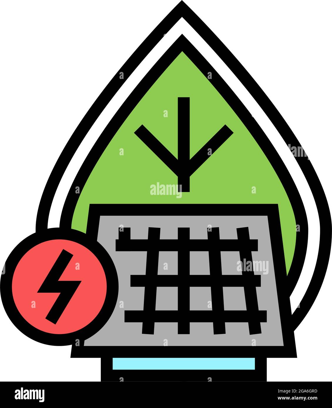 energy saving color icon vector illustration Stock Vector Image & Art ...