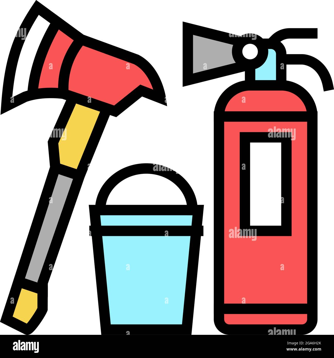 fire safety color icon vector illustration Stock Vector Image & Art - Alamy
