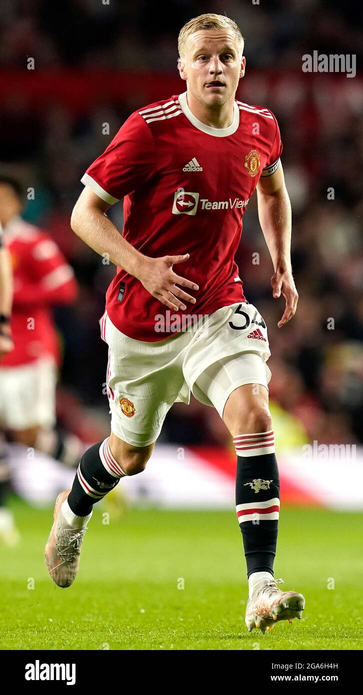 Manchester, England, 28th July 2021. Donny Van De Beek of Manchester ...