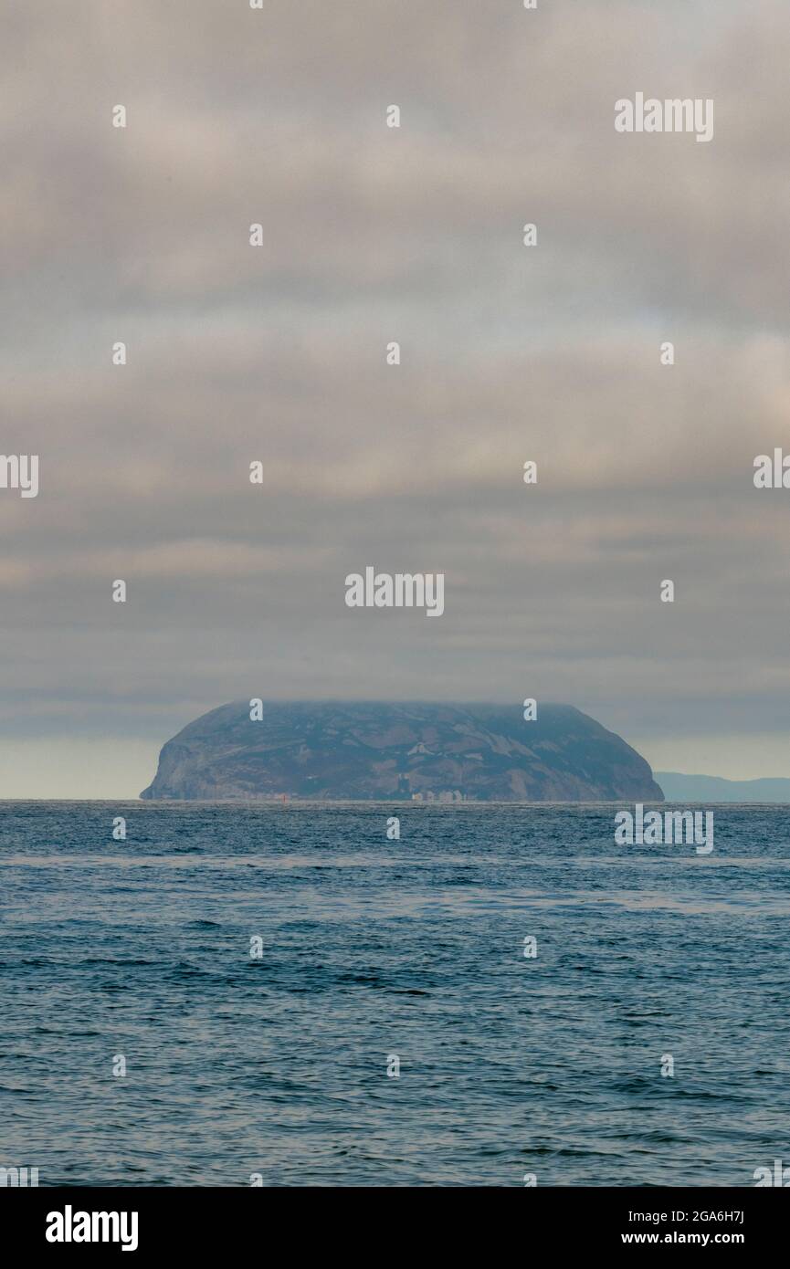 the island of ailsa craig off of the ayrshire coast at girvan on the ...