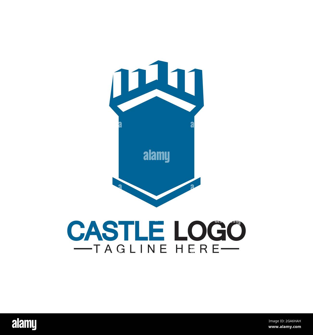Castle Logo symbol vector illustration design template Stock Vector ...
