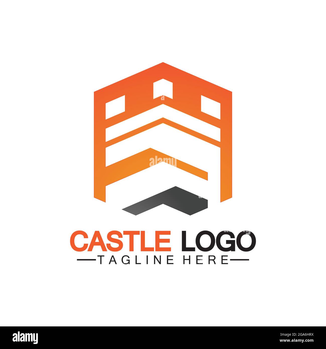 Castle Logo symbol vector illustration design template Stock Vector ...