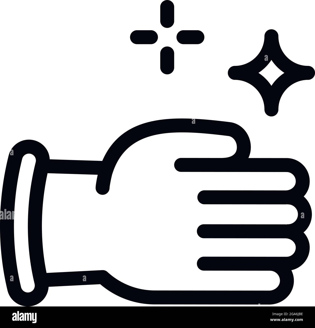 Cleaning gloves icon. Outline cleaning gloves vector icon for web ...