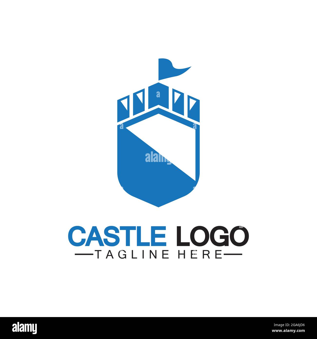 Castle Logo symbol vector illustration design template Stock Vector ...