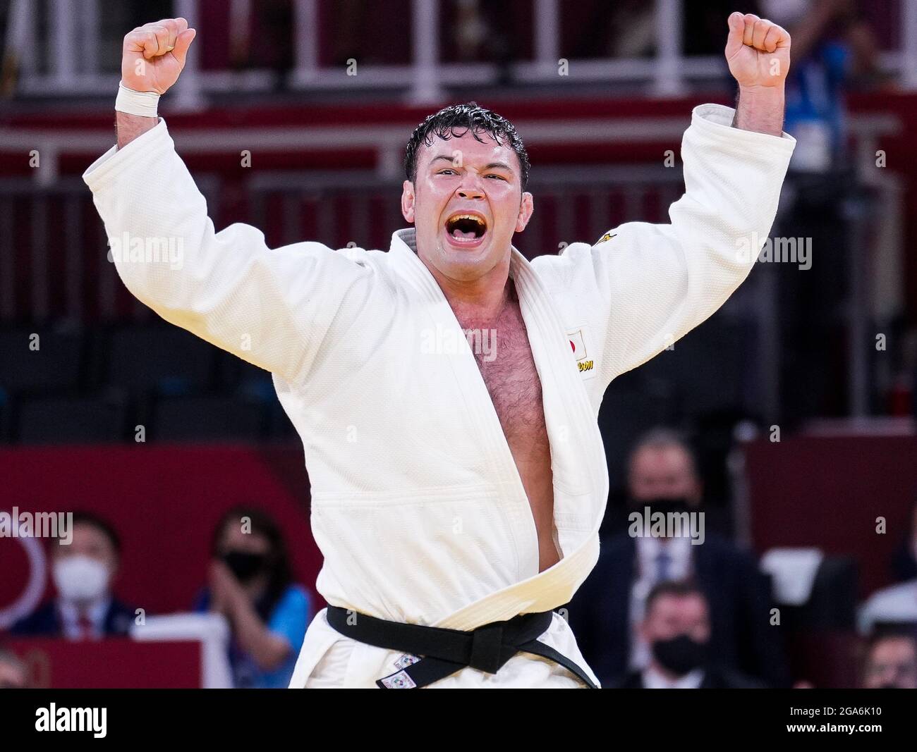 Tokyo, Japan. 29th July, 2021. Aaron Wolf of Japan celebrates after ...