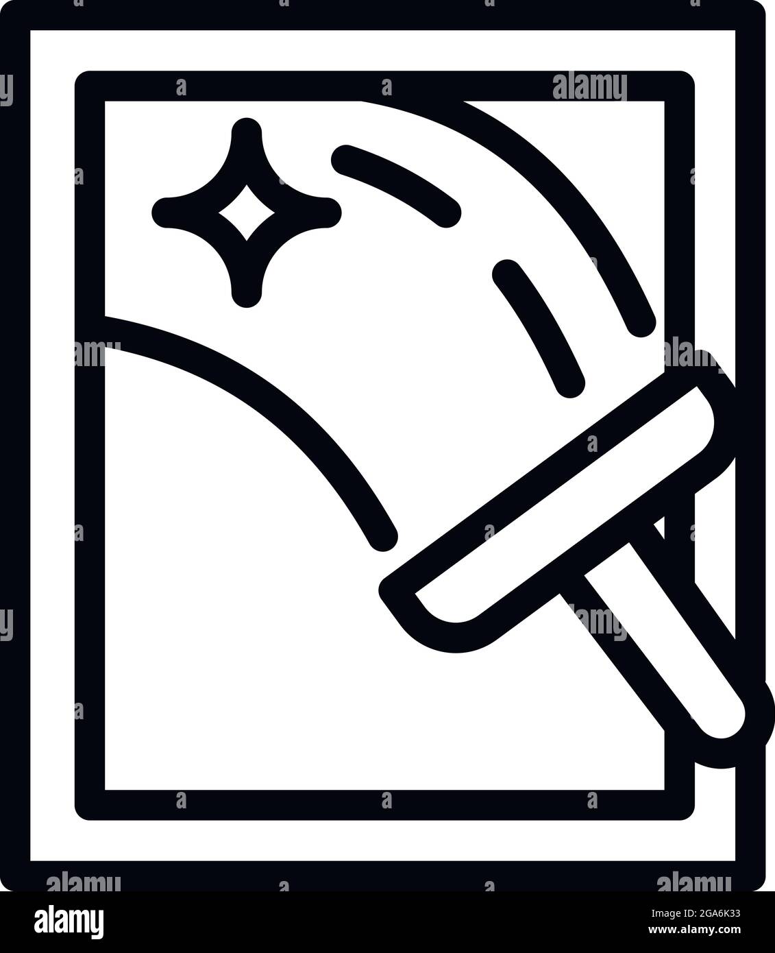 Cleaning window icon. Outline cleaning window vector icon for web ...
