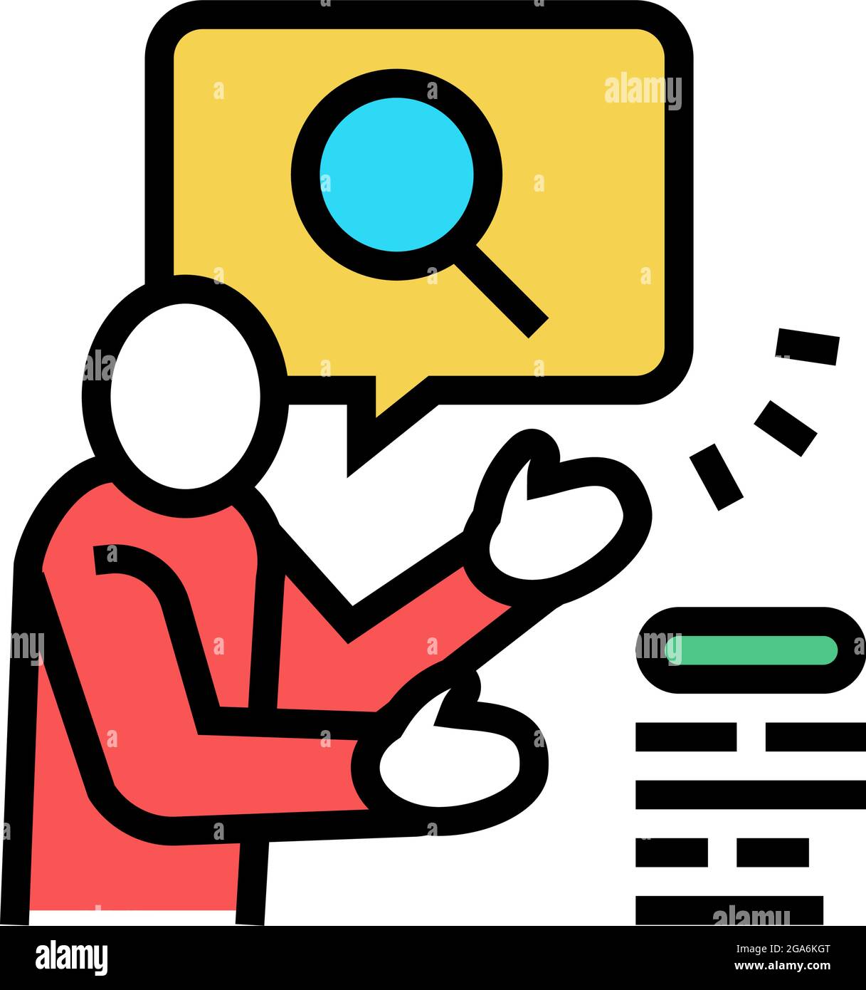 advertising consumer color icon vector illustration Stock Vector Image ...