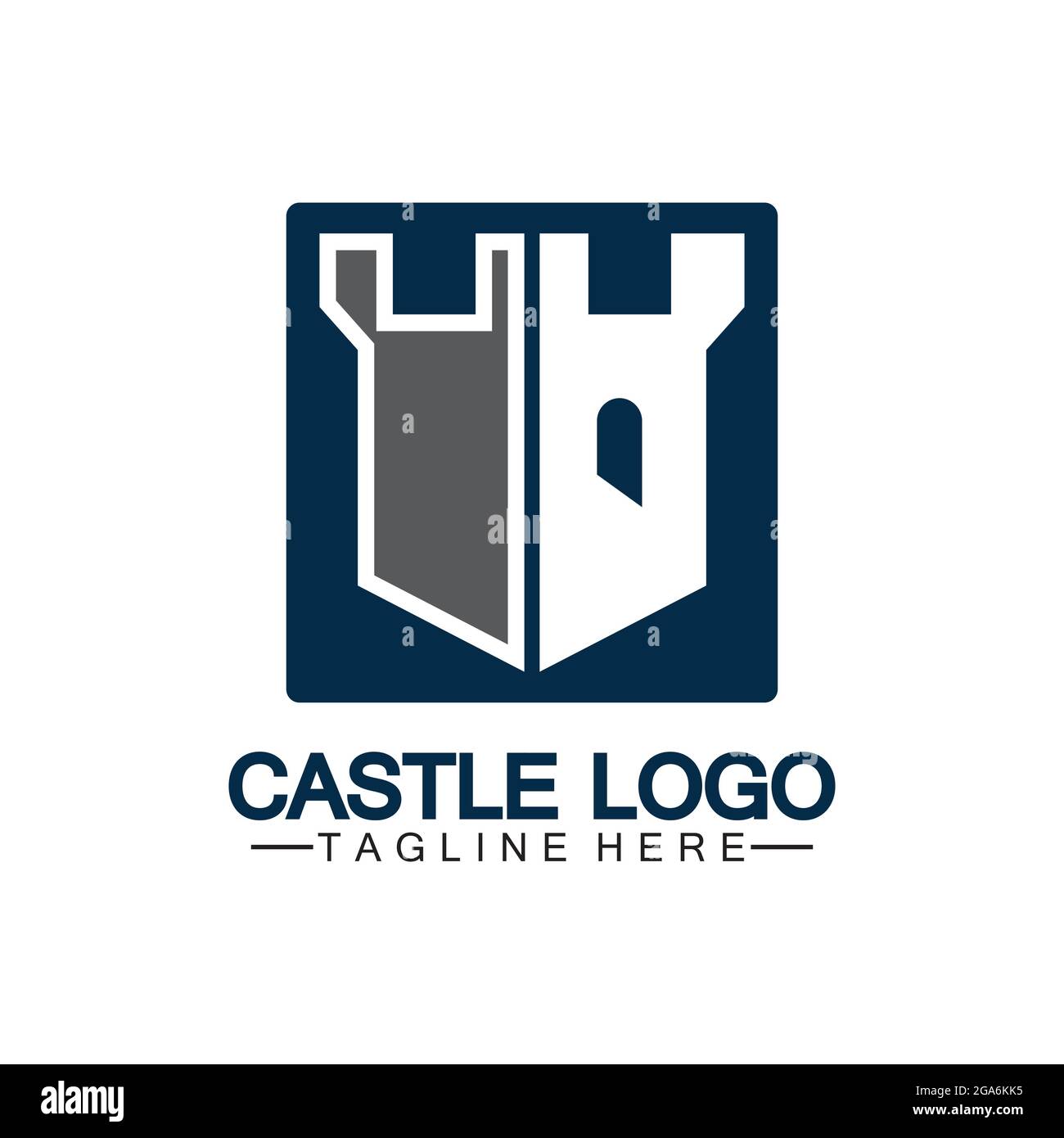 Castle Logo symbol vector illustration design template Stock Vector ...