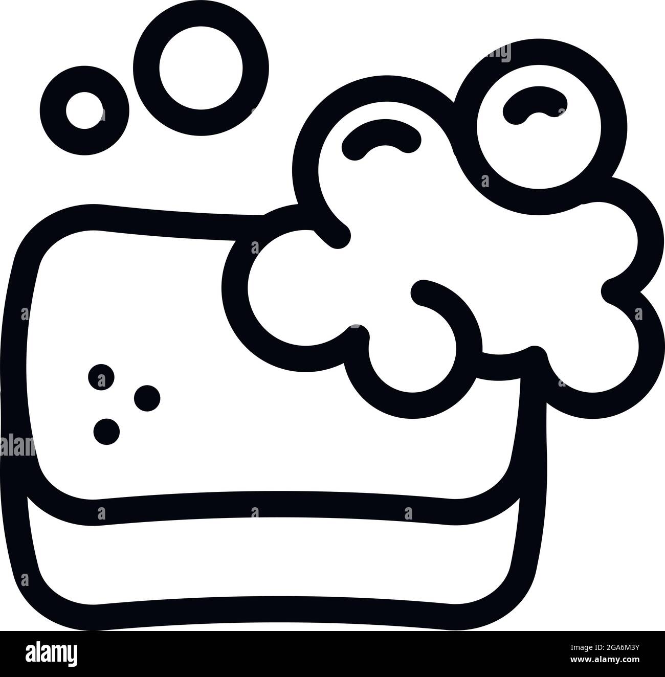 Cleaner sponge icon. Outline cleaner sponge vector icon for web design ...