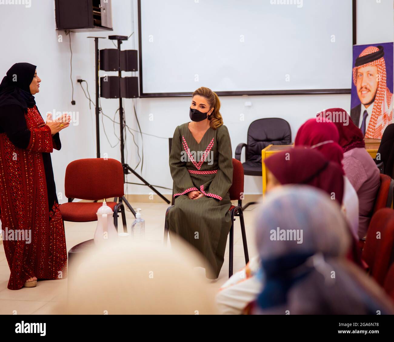 Al Shobak, Jordanien. 28th July, 2021. Queen Rania of Jordan in Al ...