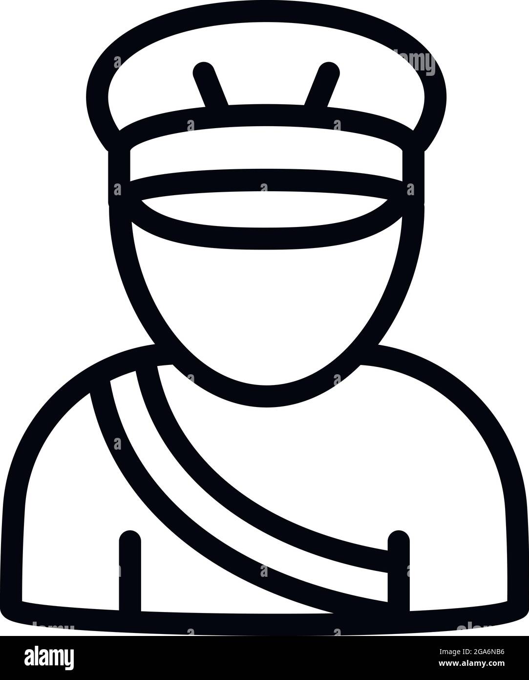Old postman icon. Outline old postman vector icon for web design ...