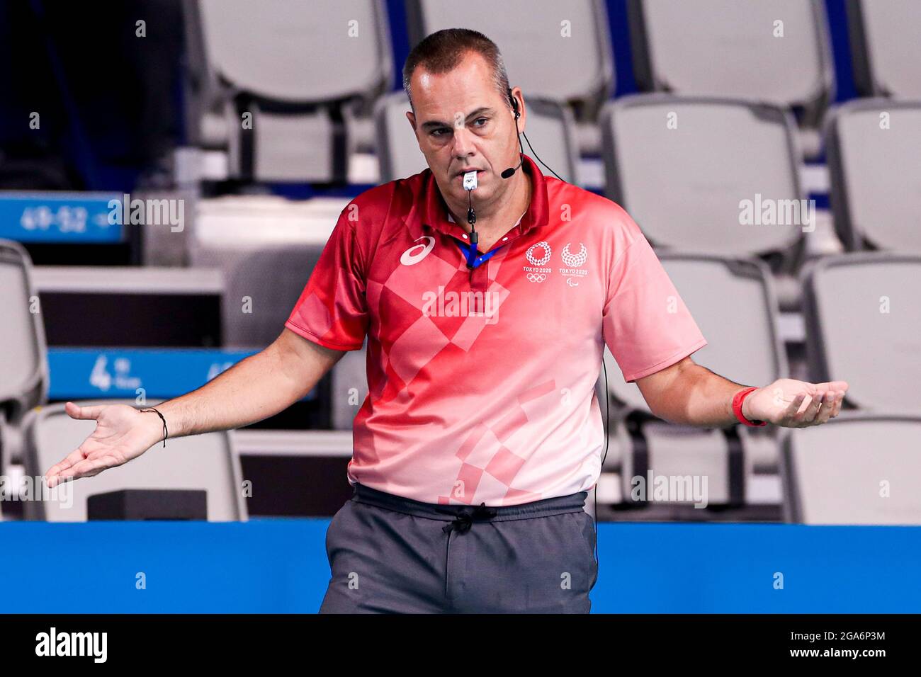 TOKYO, JAPAN - JULY 29: Referee Georgios Stavridis (GRE) during the ...
