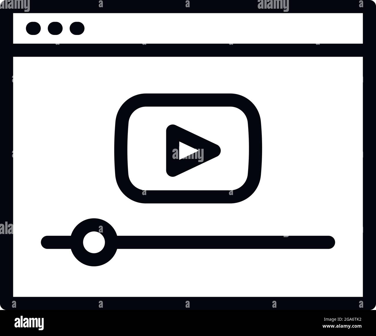 Interactive learning video online icon. Outline interactive learning ...