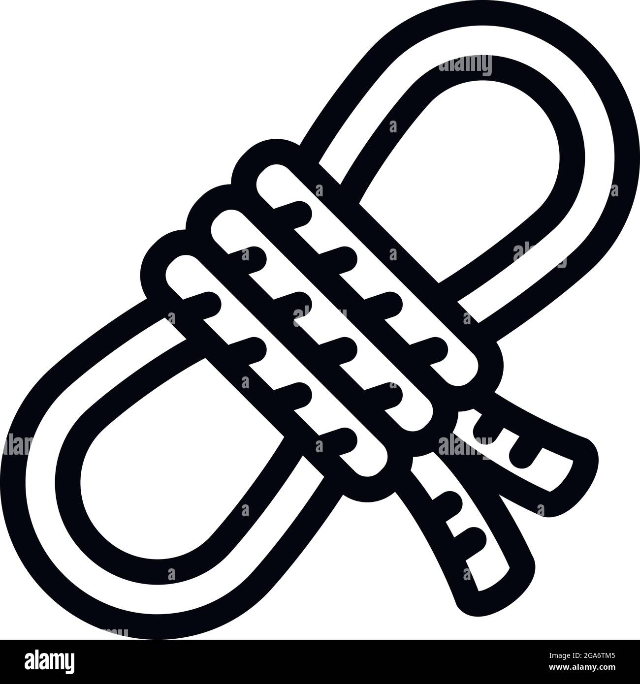 Ship rope icon. Outline Ship rope vector icon for web design isolated ...