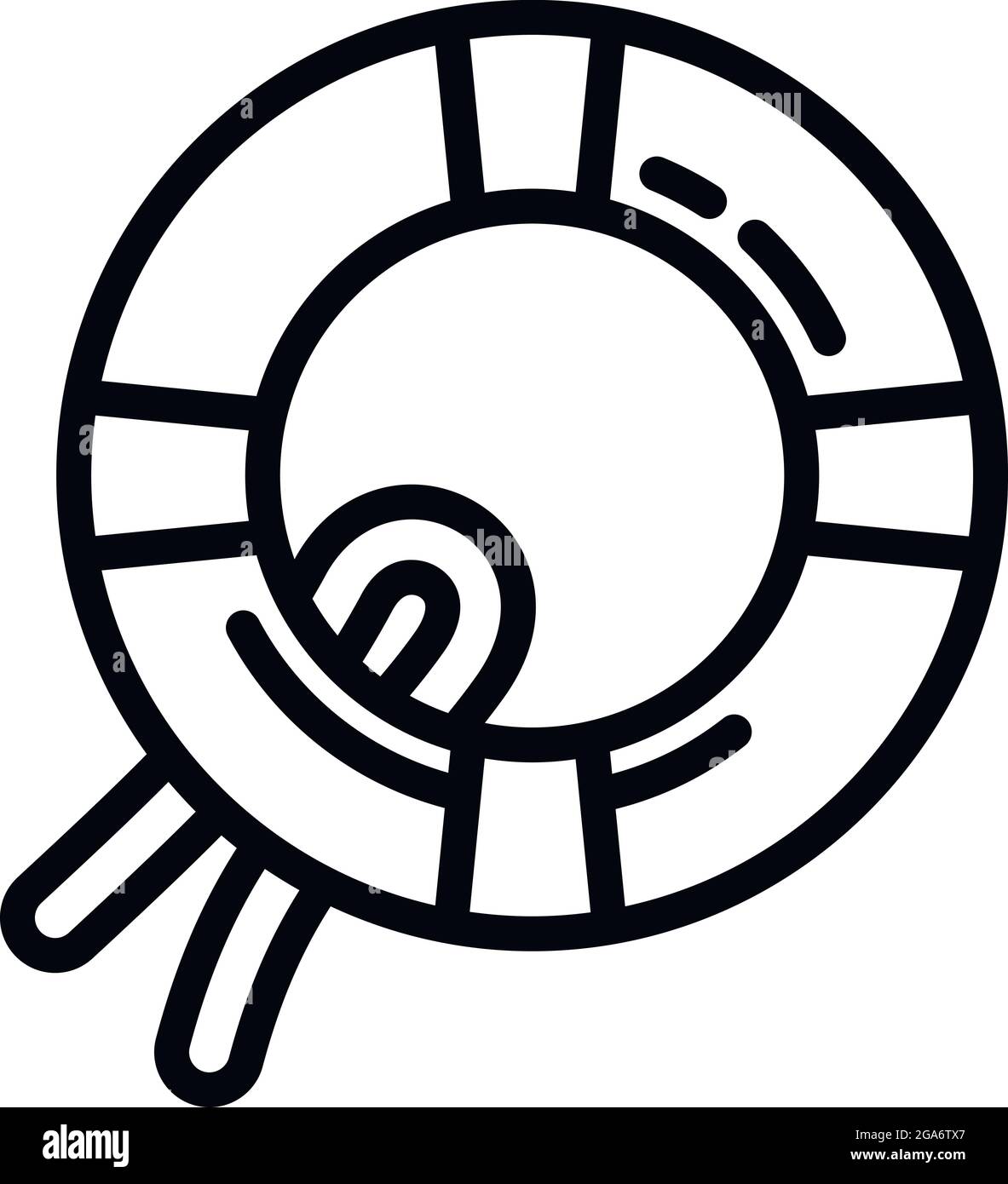 Life buoy icon. Outline Life buoy vector icon for web design isolated ...