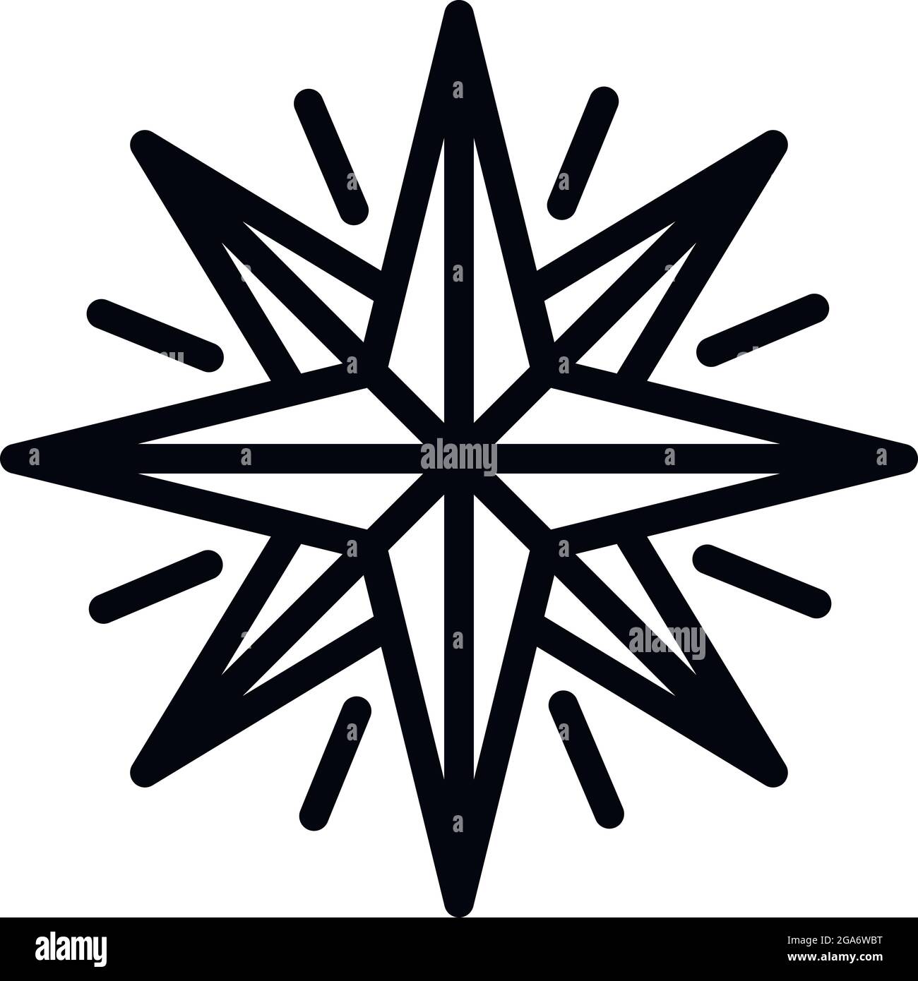 Ship navigation icon. Outline Ship navigation vector icon for web ...