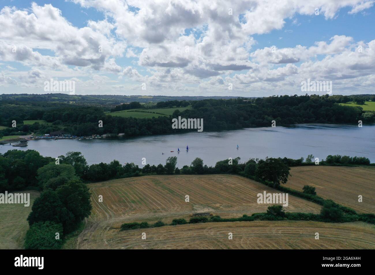 Aerial view of Ardingly Reservoir Stock Photo - Alamy
