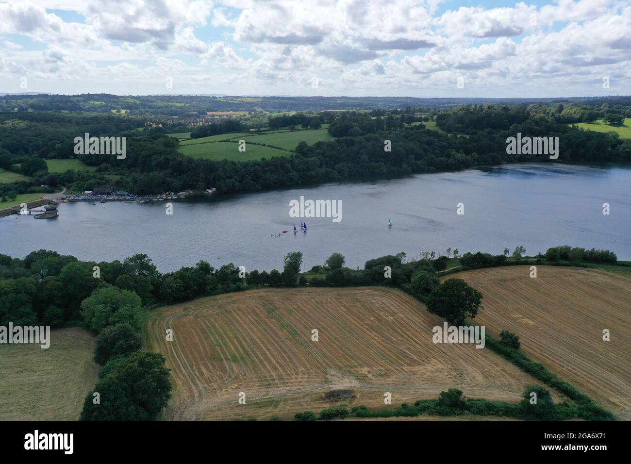 Aerial view of Ardingly Reservoir Stock Photo - Alamy
