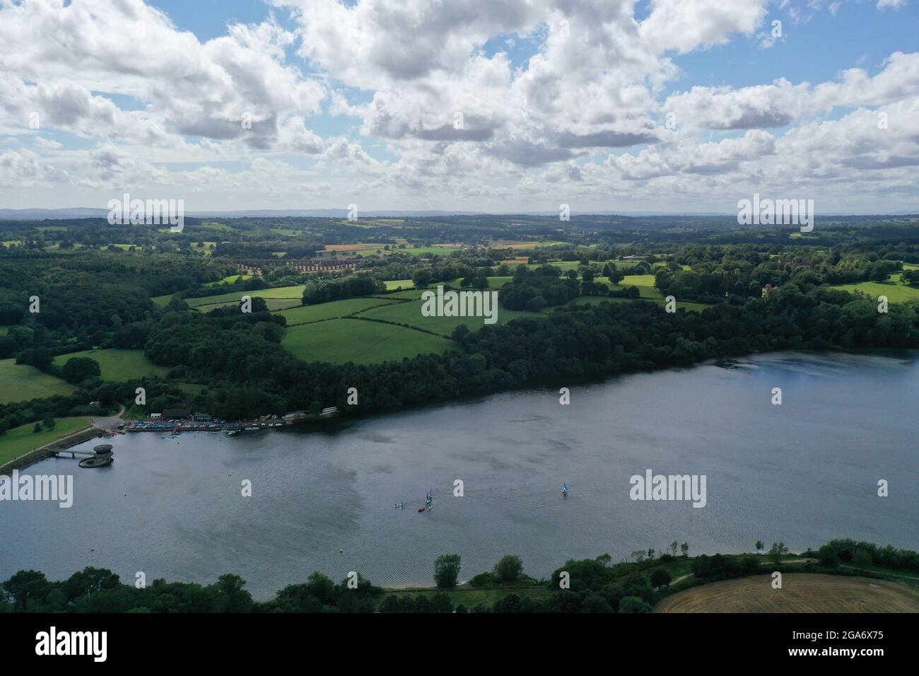 Aerial view of Ardingly Reservoir Stock Photo - Alamy