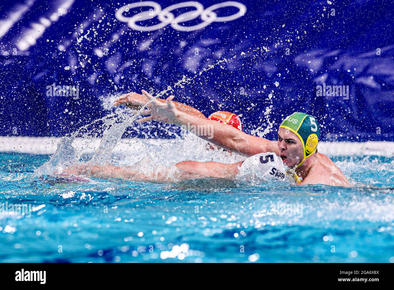 TOKYO, JAPAN - JULY 29: Nathan Power of Australia, Dorde Lazic of ...