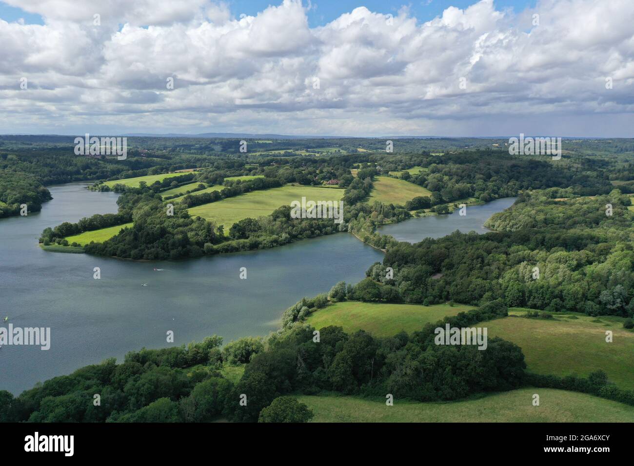 Aerial view of Ardingly Reservoir Stock Photo - Alamy