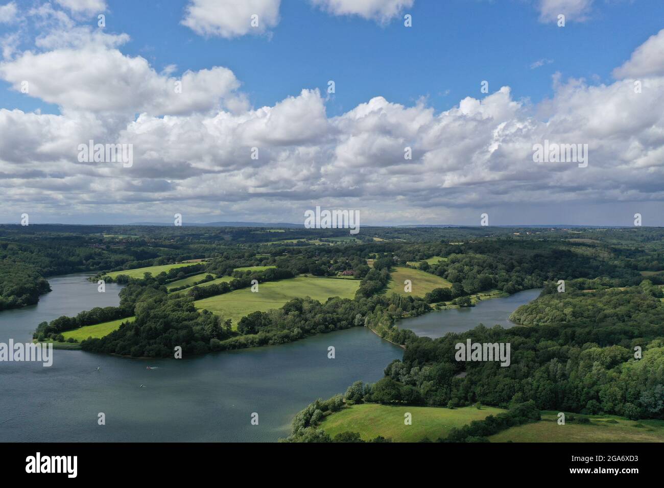 Aerial view of Ardingly Reservoir Stock Photo - Alamy
