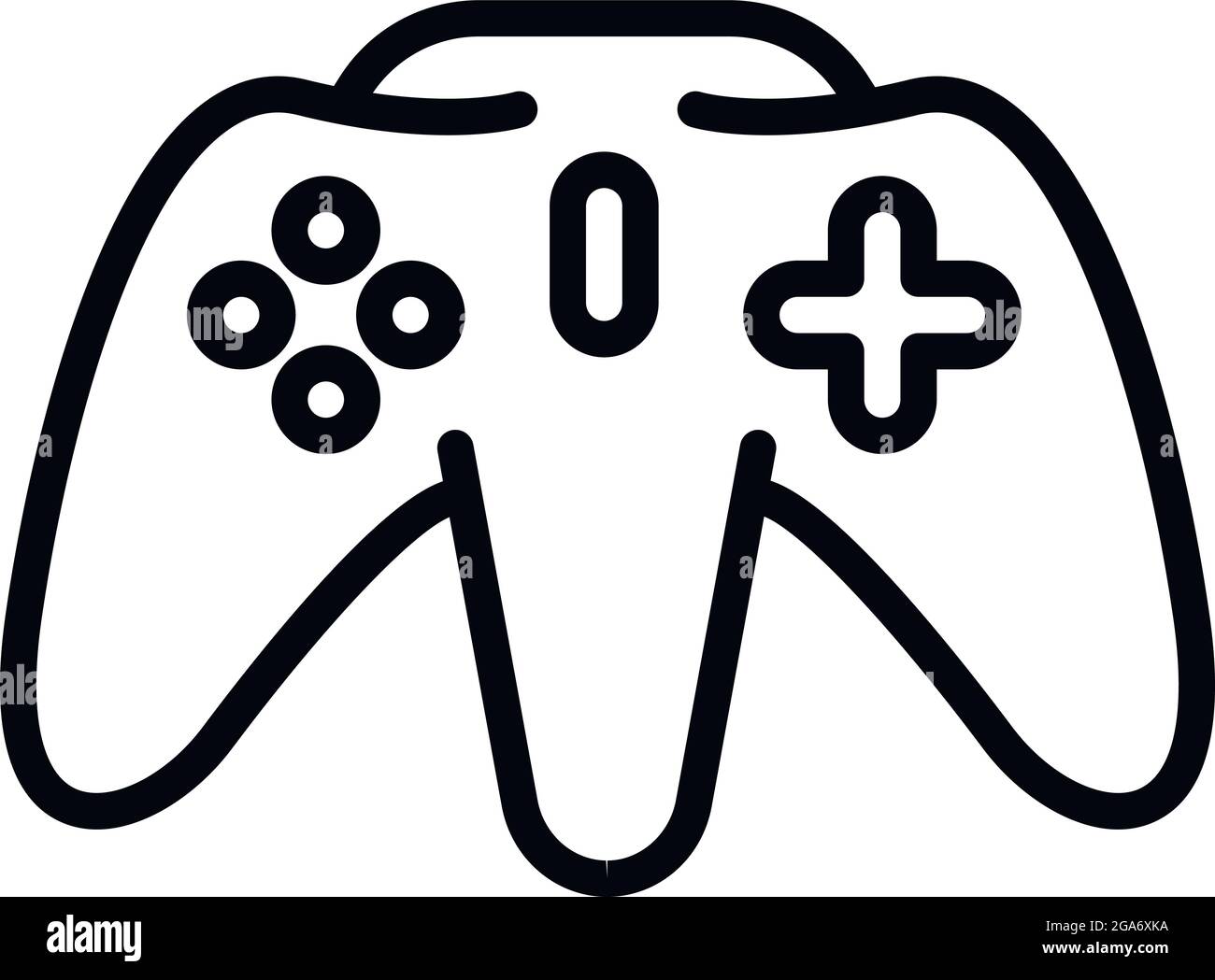 Pc joystick icon. Outline pc joystick vector icon for web design ...