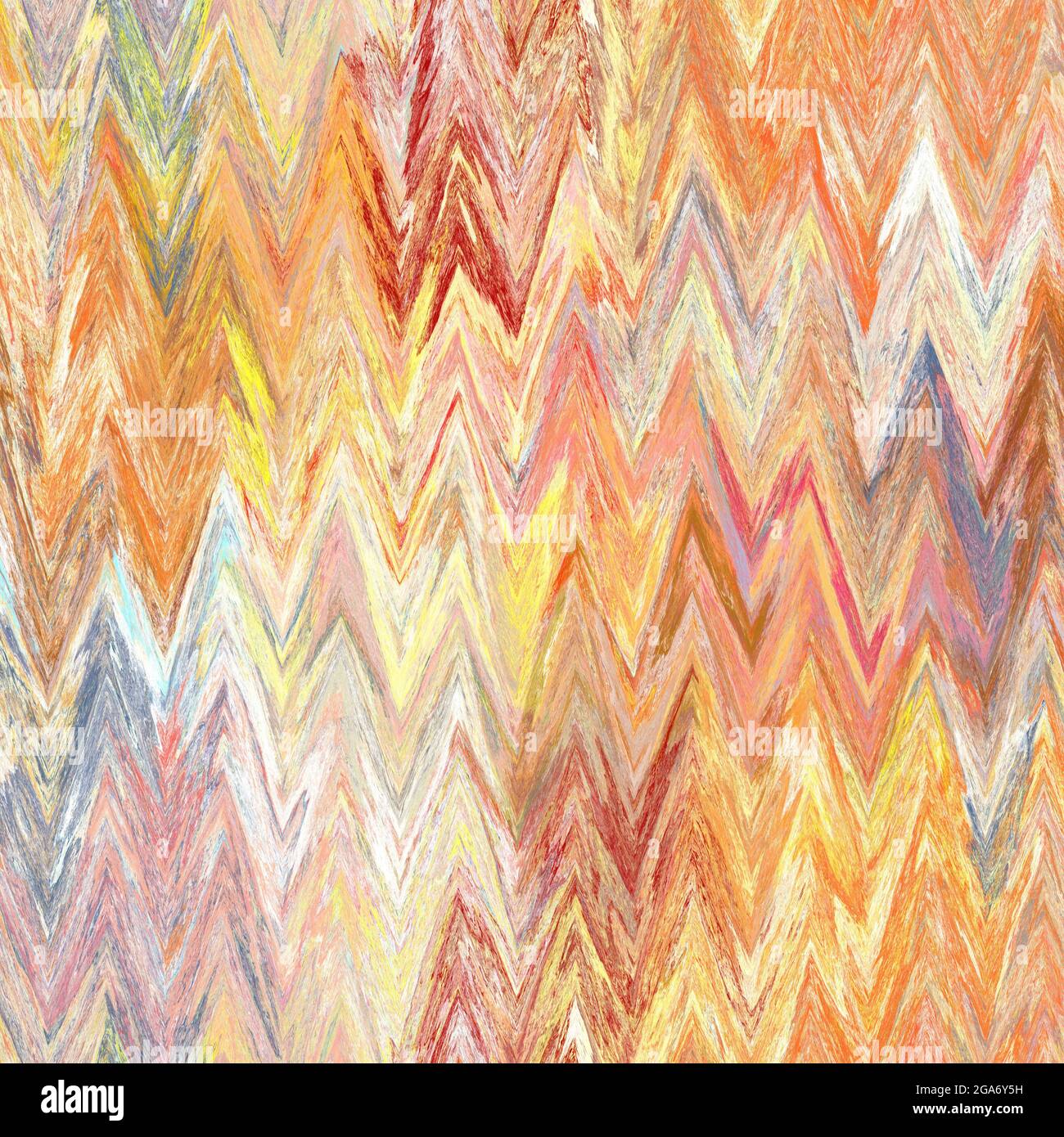 Seamless abstract painted brushed chevron texture. Rainbow bright ...