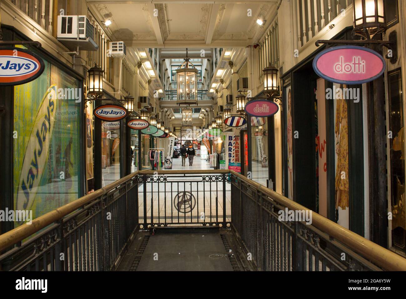 Shopping mall off of Queen Street in downtown Auckland, New Zealand ...